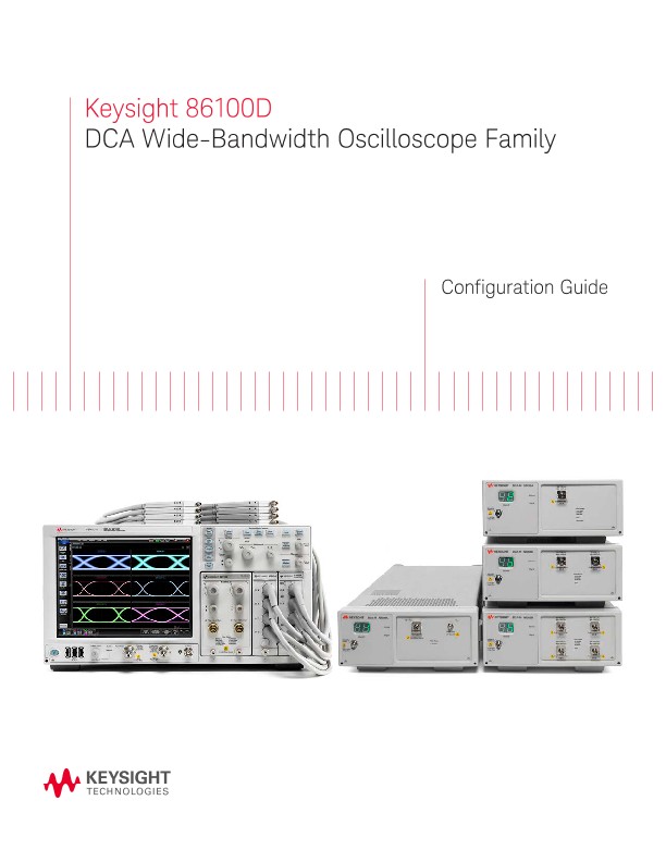 86100D DCA Wide-Bandwidth Oscilloscope Family PDF Asset Page | Keysight